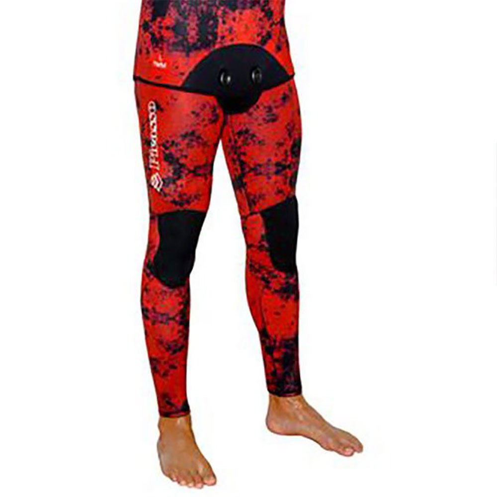 Picasso Camo Blood Pants With Suspenders 3 Mm L Red / Black | Lloret Diving
